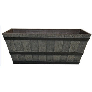 Whiskey Barrel Trough Planter – Denchfield Nursery, Inc.