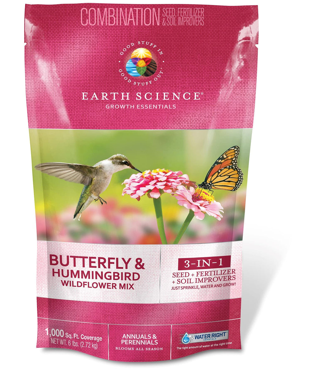 Earth Science Wildflower Butterfly & Hummingbird Seed Mix – Denchfield ...