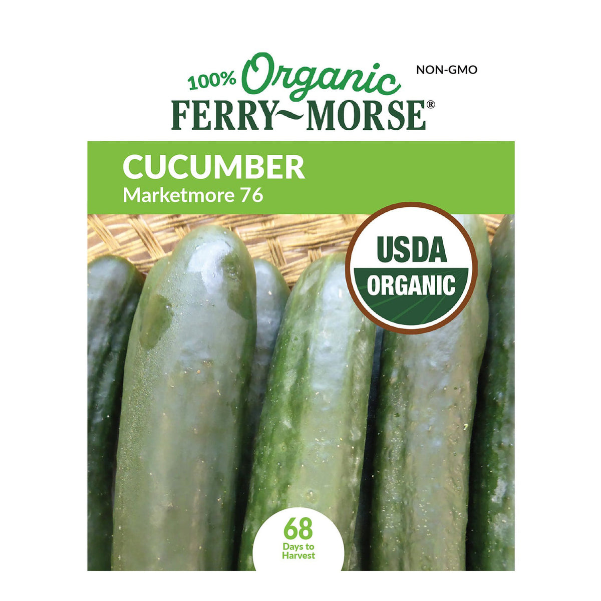Cucumber, Marketmore Organic Seeds – Denchfield Nursery, Inc.